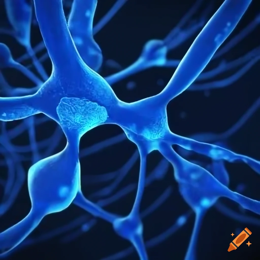 Blue neurons on Craiyon