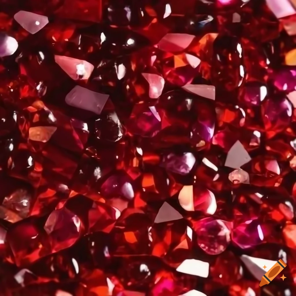 Background of ruby and red gemstones in red tones on Craiyon