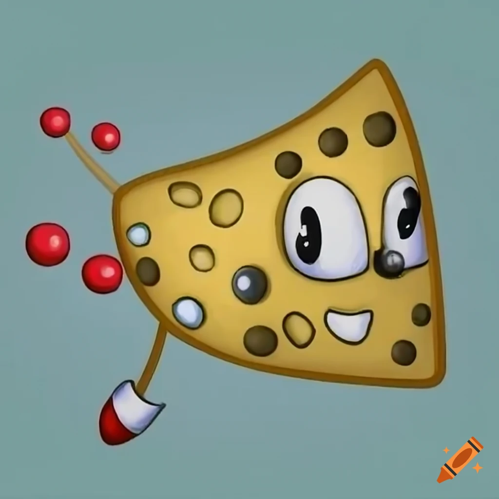 Sonic the hedgehog made of cheese on Craiyon