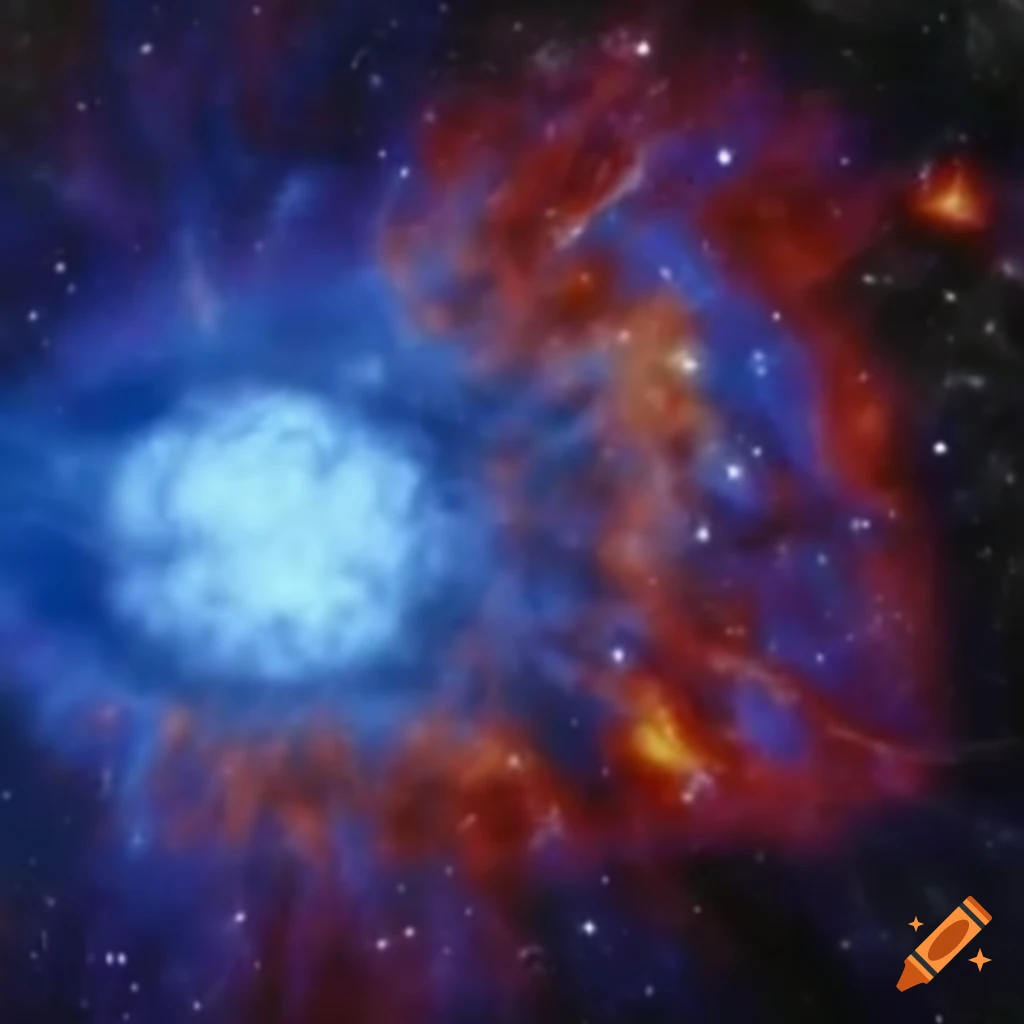 Huge supernova nuke explosion in space on Craiyon