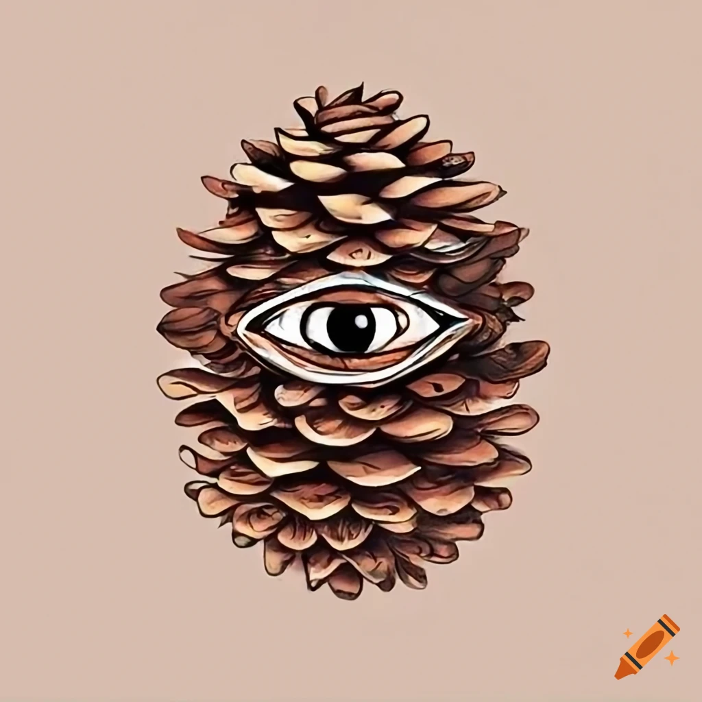 Pinecone with a third eye on Craiyon