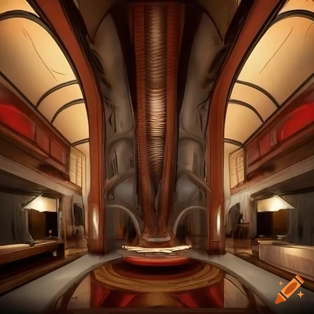 Western futuristic lobby on Craiyon