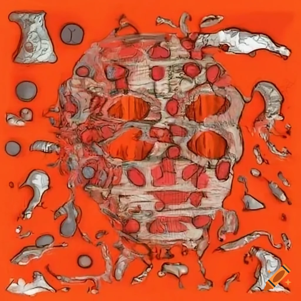 Abstract representation of memory loss with fear and decay elements on ...