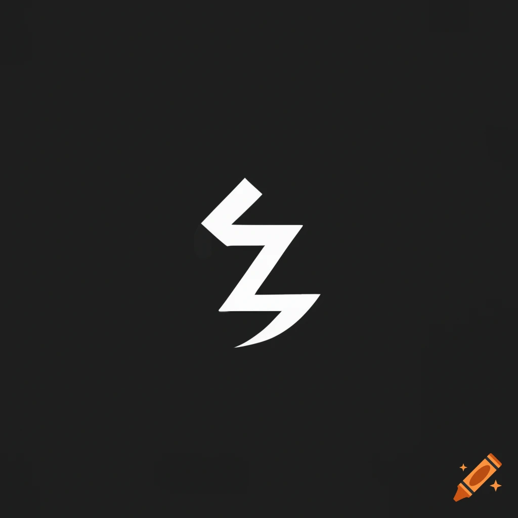 Monochrome 2d logo design on Craiyon