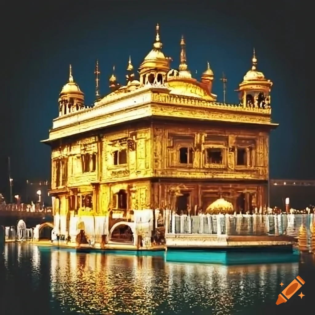 Golden temple on Craiyon