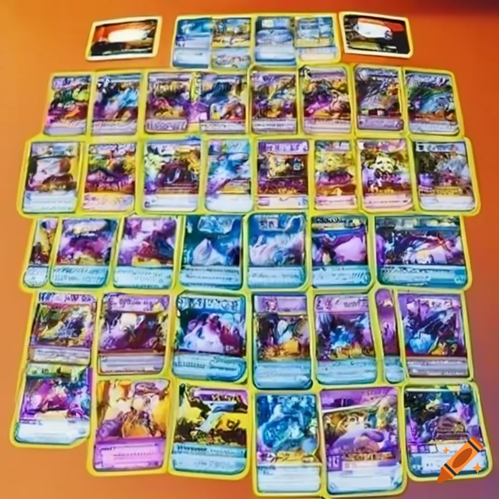 Packet of Pokemon cards with Crown Zenith label on Craiyon