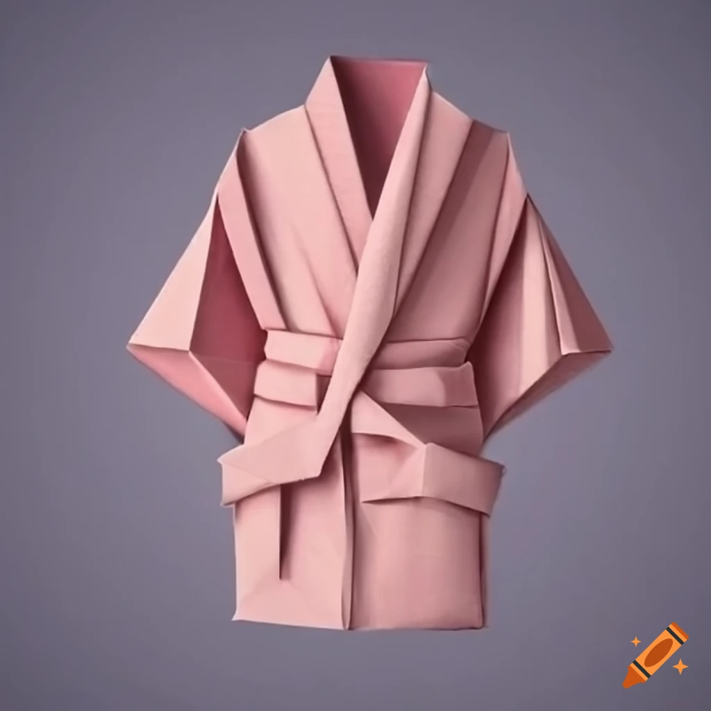 Bathrobe origami art on Craiyon