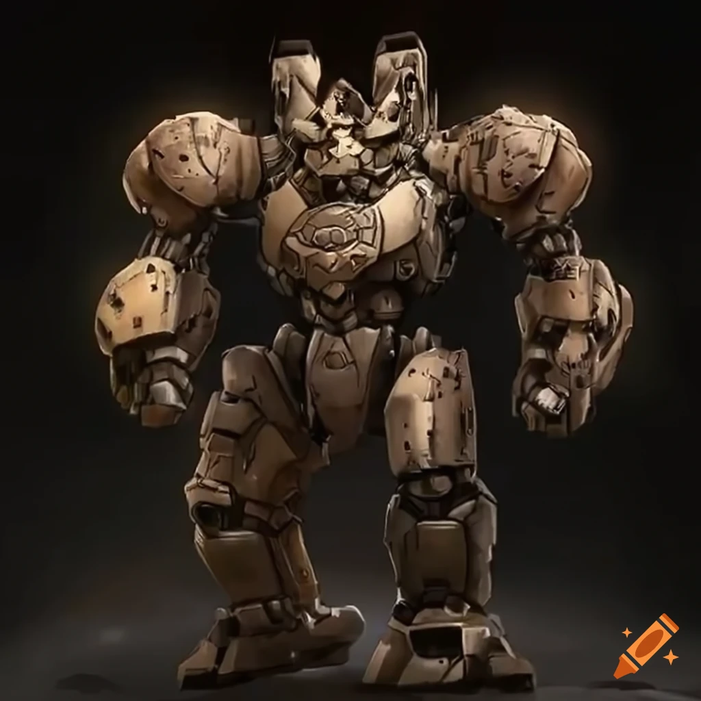 Anime mech armor designed for barbarians on Craiyon