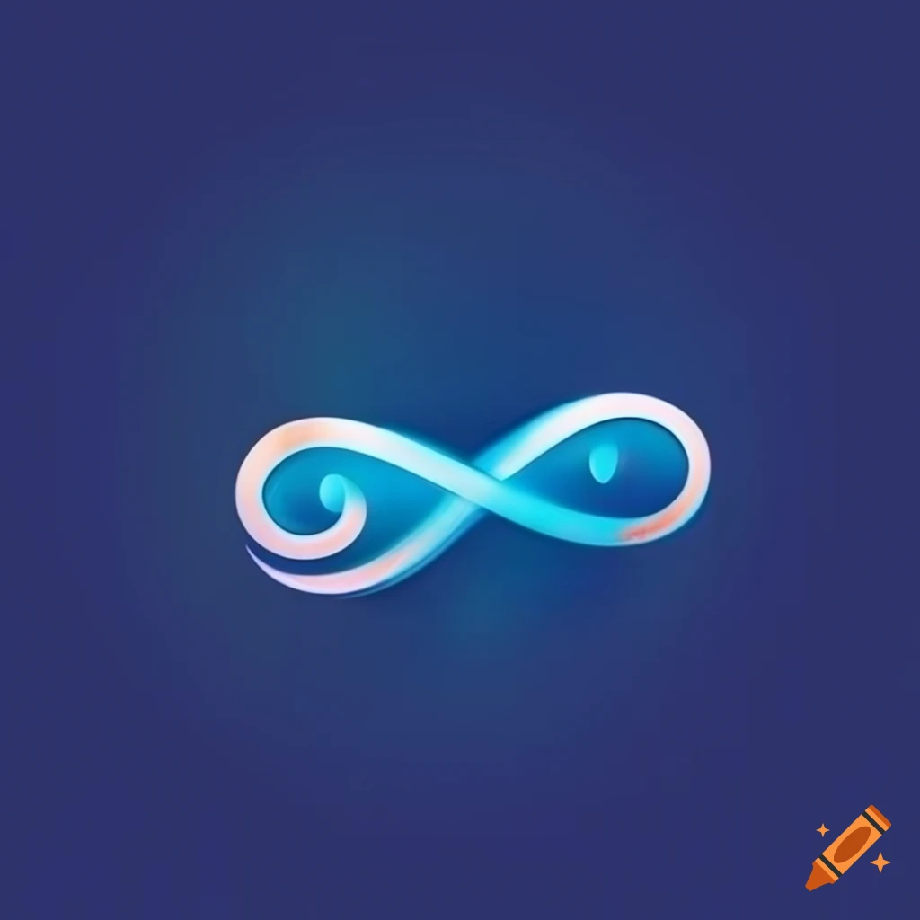 Sophisticated specter logo in shades of blue resembling an infinity ...