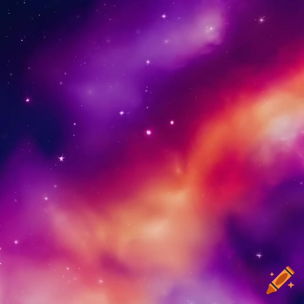 Red and purple space background on Craiyon