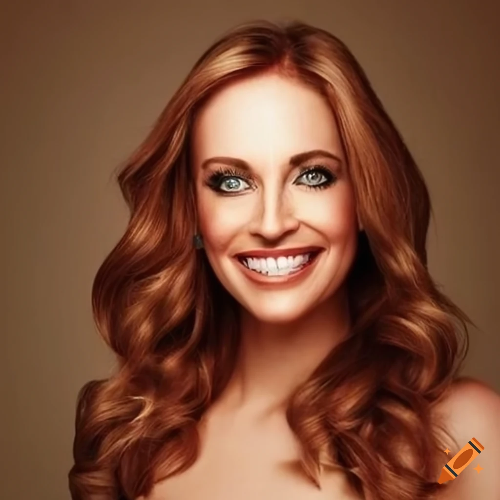 Melissa Francis glamour portrait with closeup face and bright ...