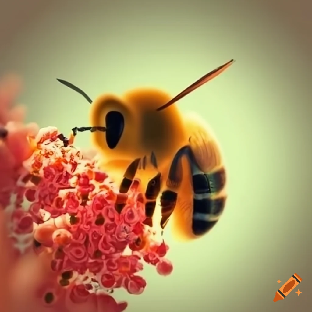 Bee train on Craiyon