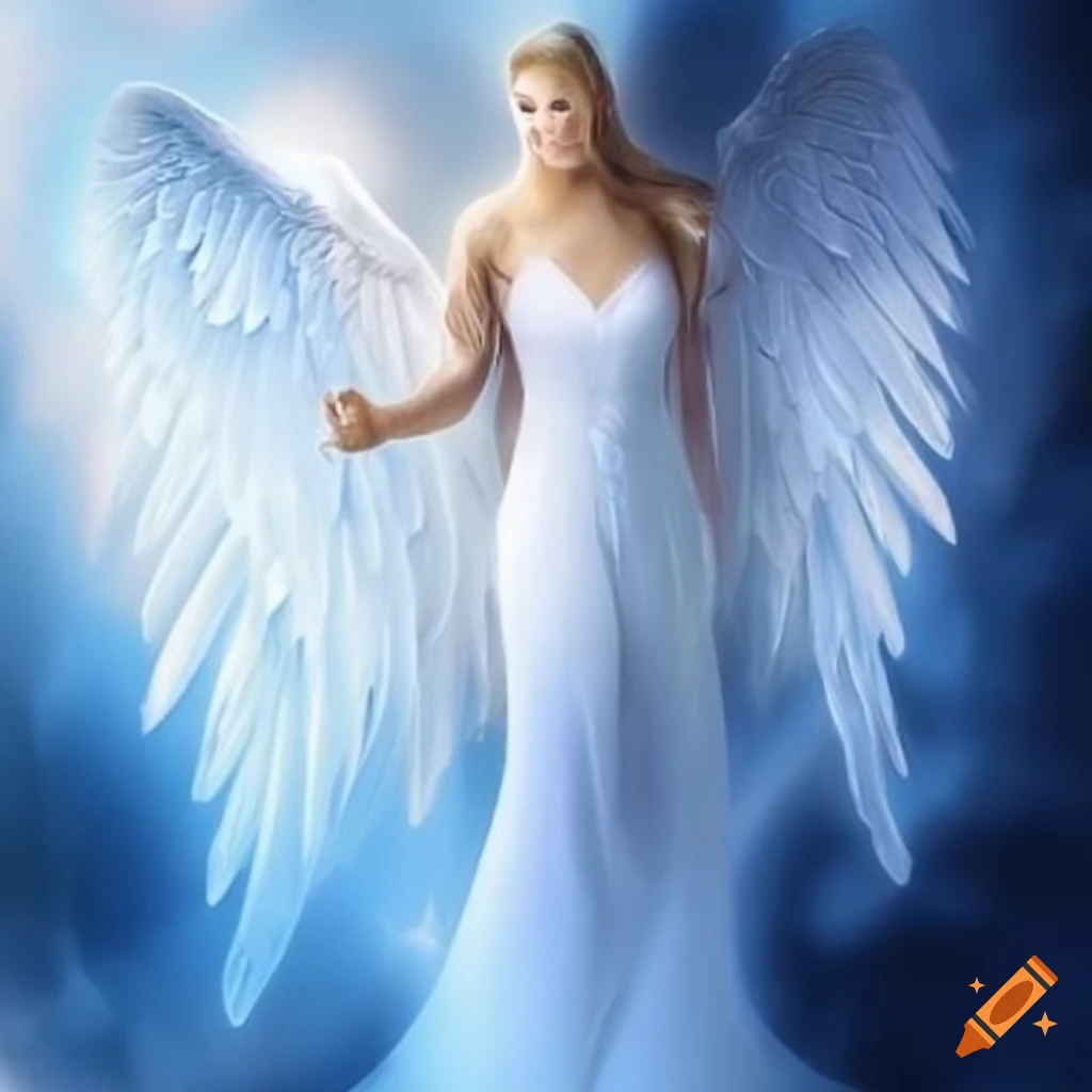 Majestic ethereal angel on Craiyon