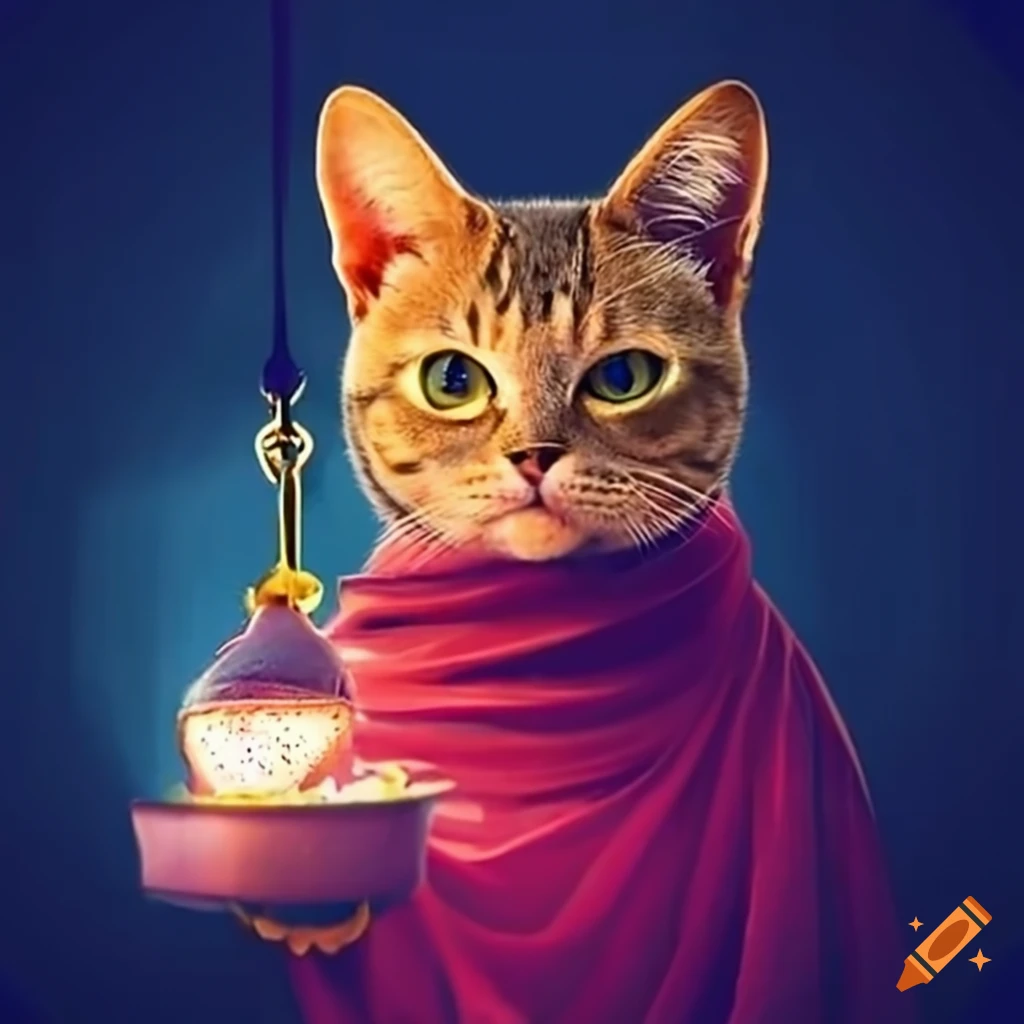 Cat celebrating ramadan on Craiyon