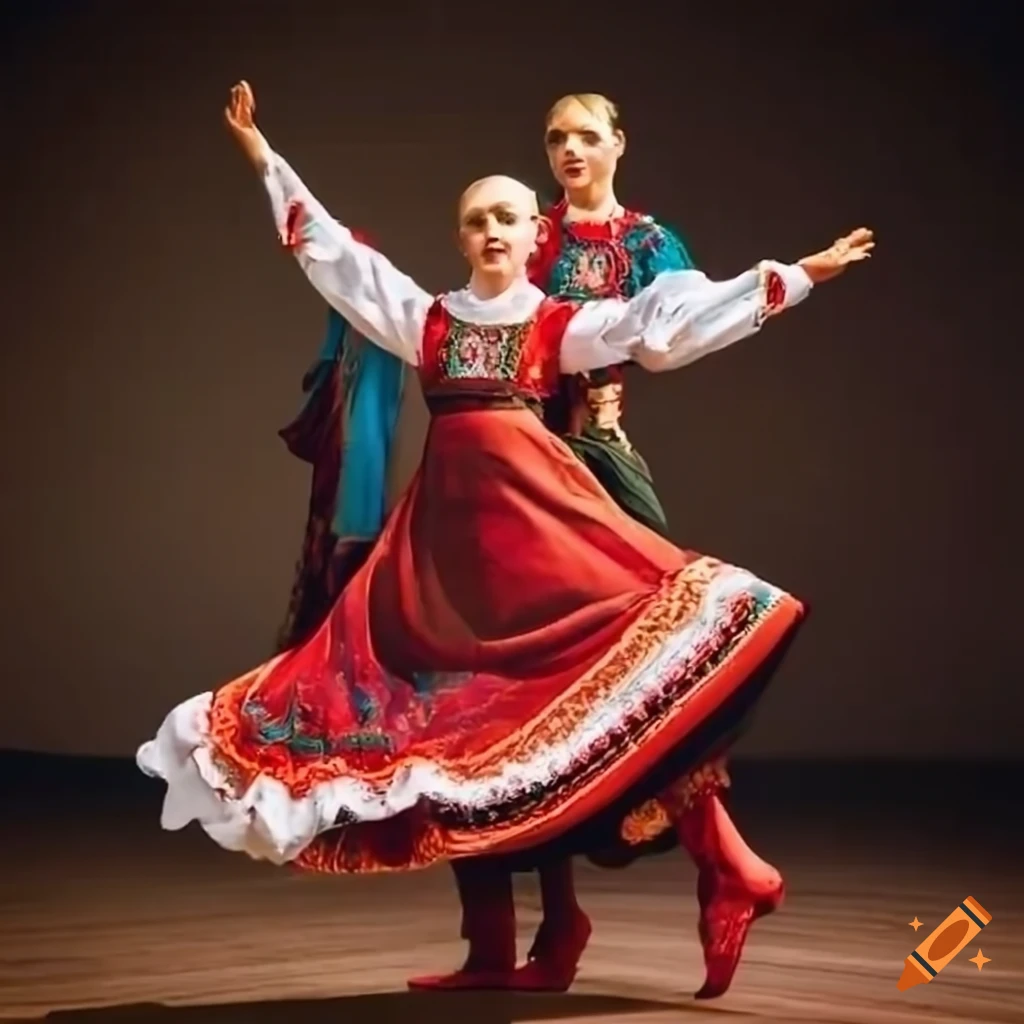 Vibrant ethnic folklore performance with traditional costumes and ...