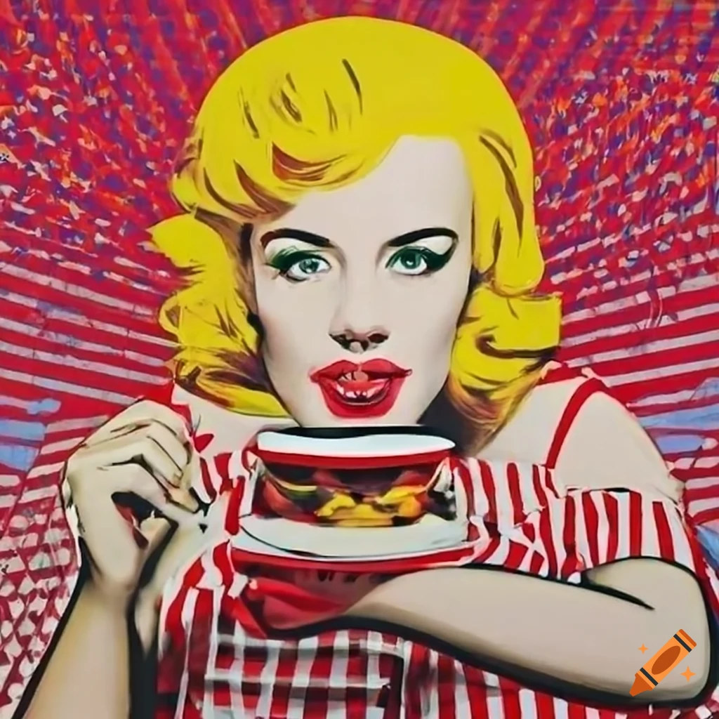 1960s pop art in a diner on Craiyon