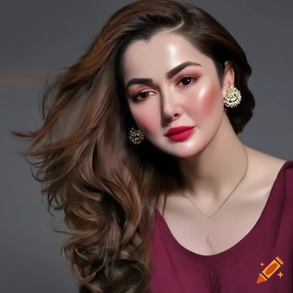 Portrait of Pakistani actress Hania Aamir in ultra-realistic detail on ...