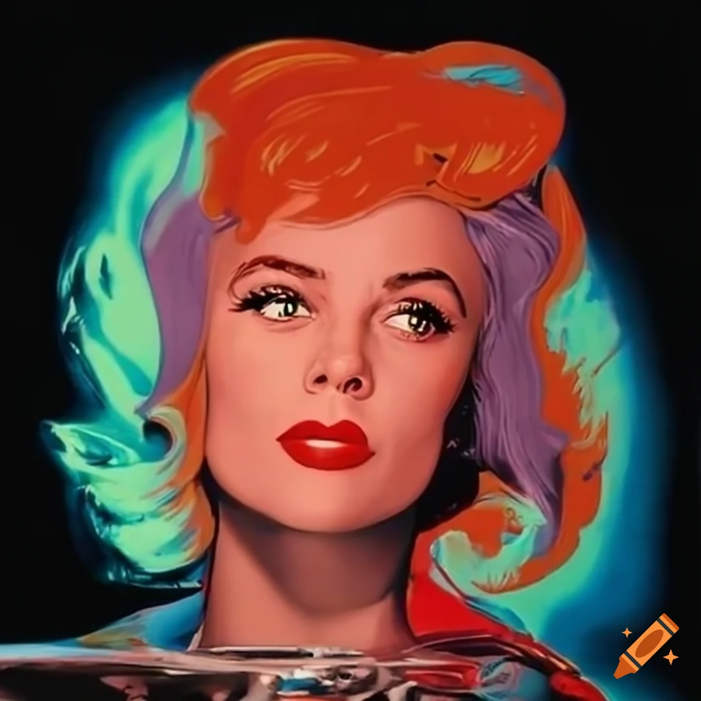 1960's pop art in a mars diner on Craiyon