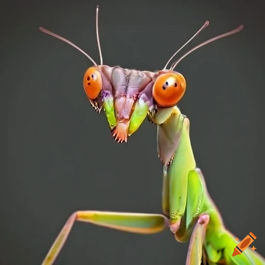 Mantis-like alien creature in sharp focus on Craiyon