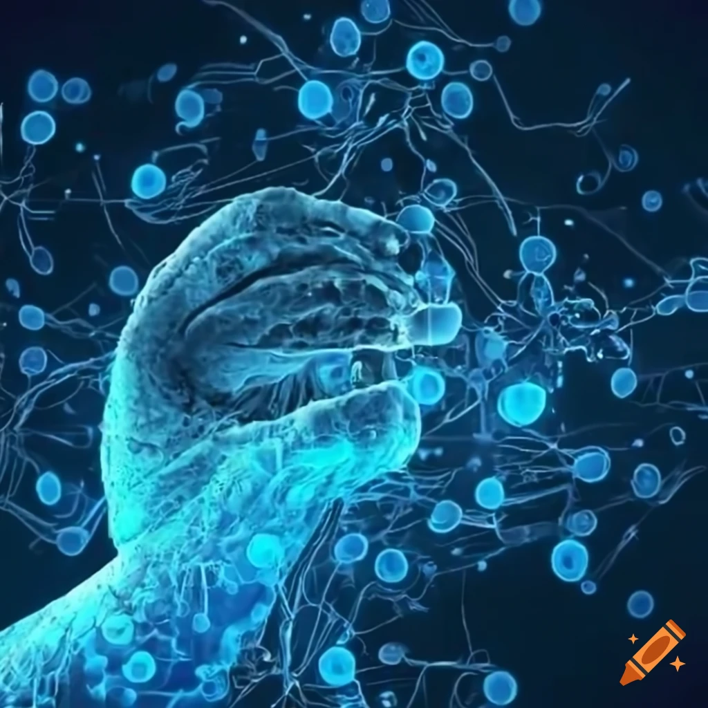 Future technology in biology concept on Craiyon