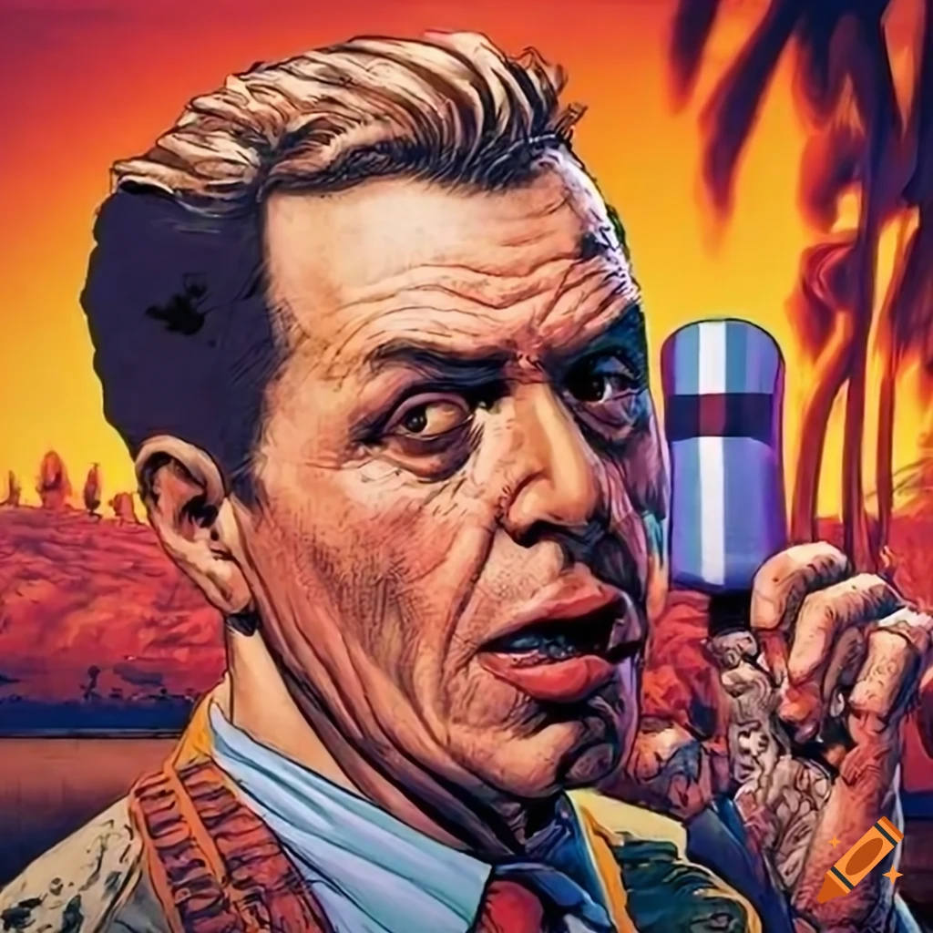 Vintage gta style artwork with graphic novel influences and vivid ...