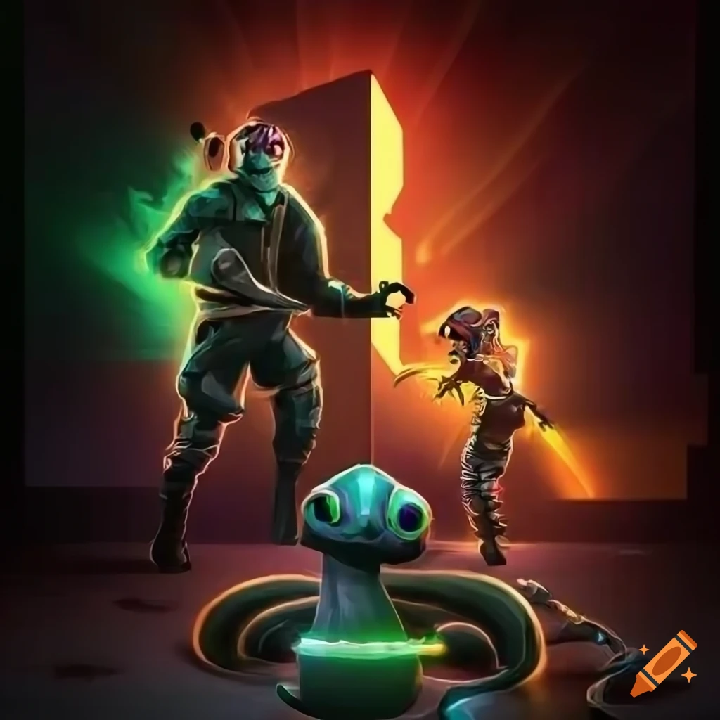 Game poster featuring Snake and Ludo characters with teleportation ...