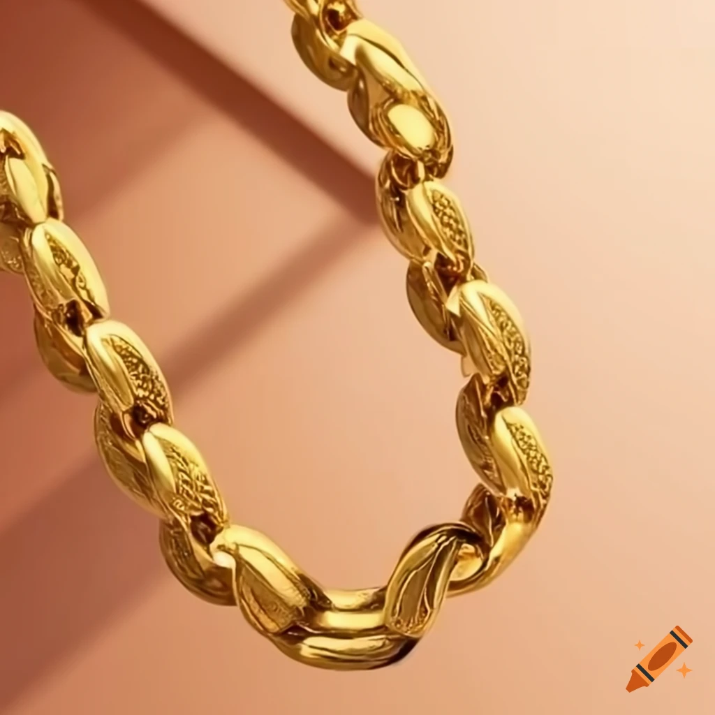 Gold chains available from 5000 rubles on Craiyon