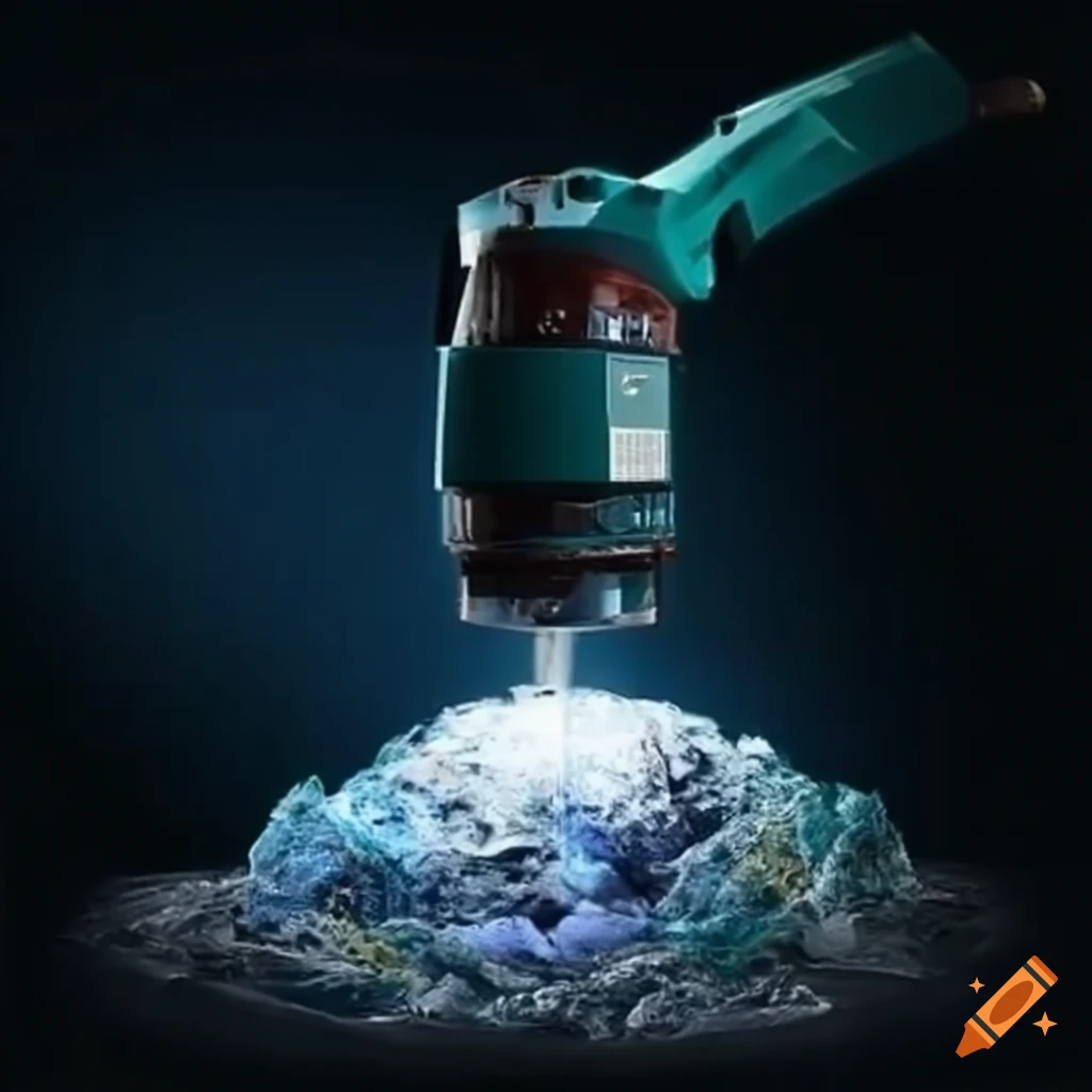 Smart machine sorting waste on Craiyon