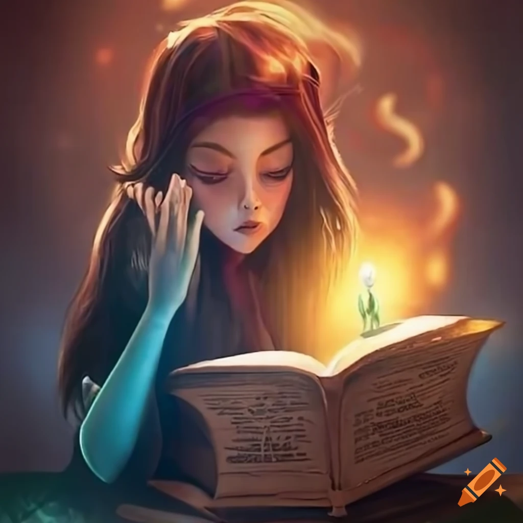 Magic book on Craiyon