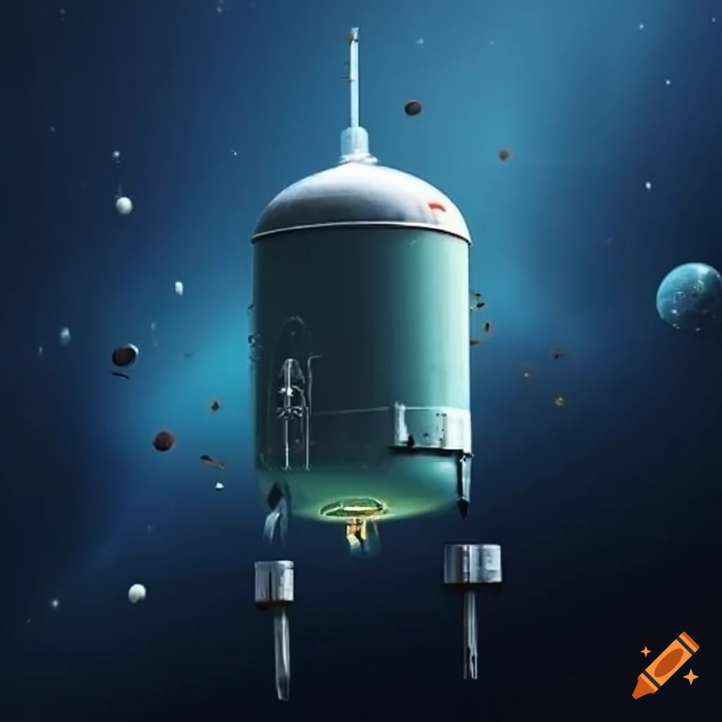 Fuel tank in outer space on Craiyon
