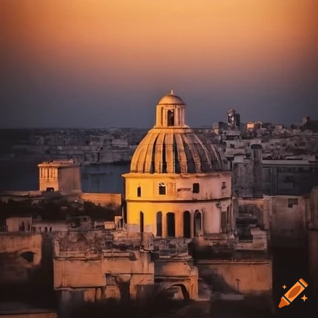 Athens cityscape in classical architecture style with reconstructed ...