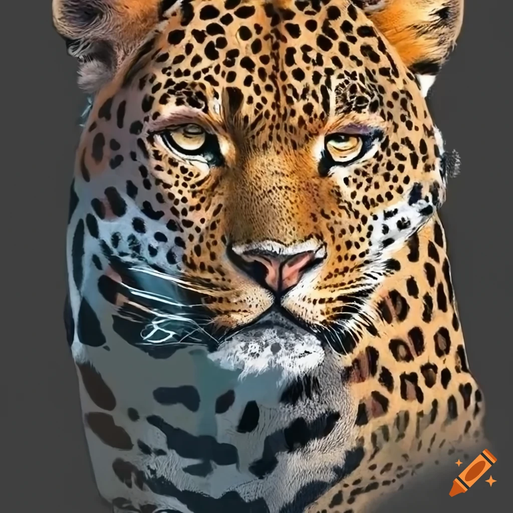 Leopard print pattern on Craiyon