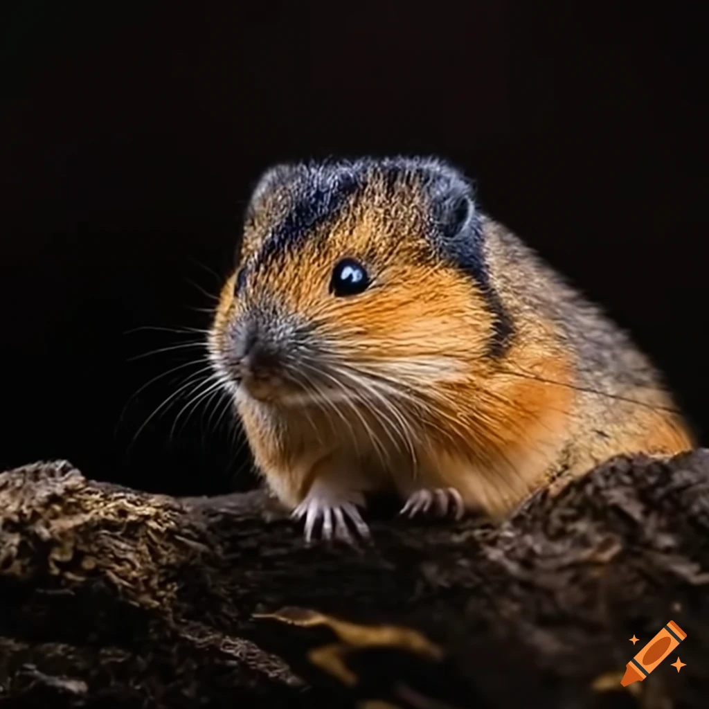 Cute lemming with a large head on Craiyon