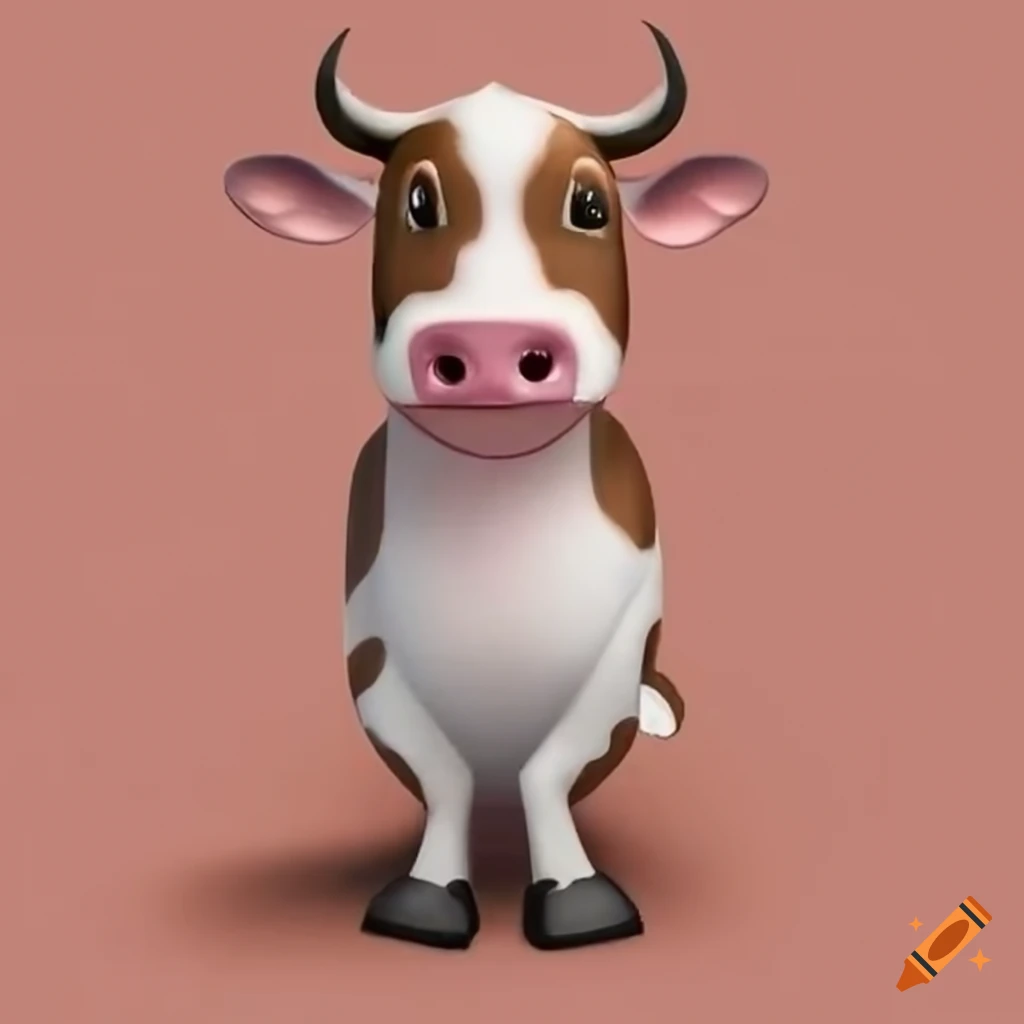 Animated cow on Craiyon