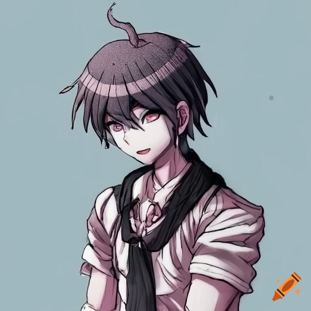 Cute ghost boy from danganronpa on Craiyon