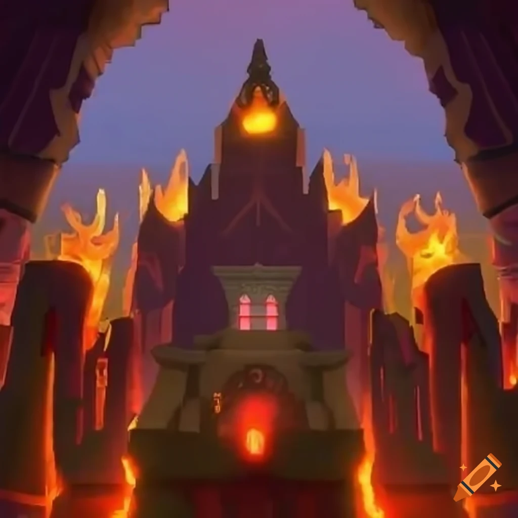 Legend of zelda fire temple thumbnail on Craiyon