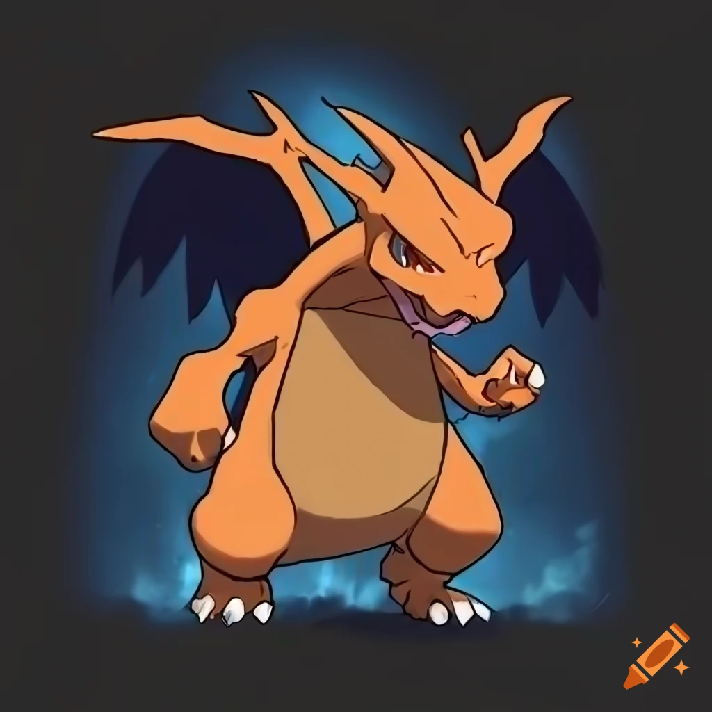 Charizard with a paradox pokemon style on Craiyon