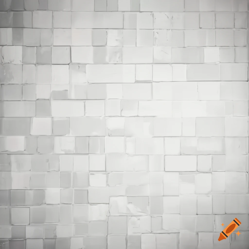 White tile texture with small, scary tiles on Craiyon