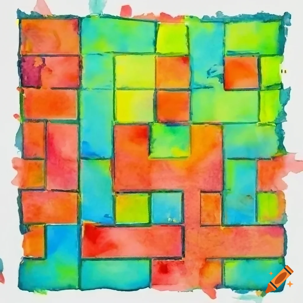 Fantasy computer game with square-shaped creatures in a battle for ...