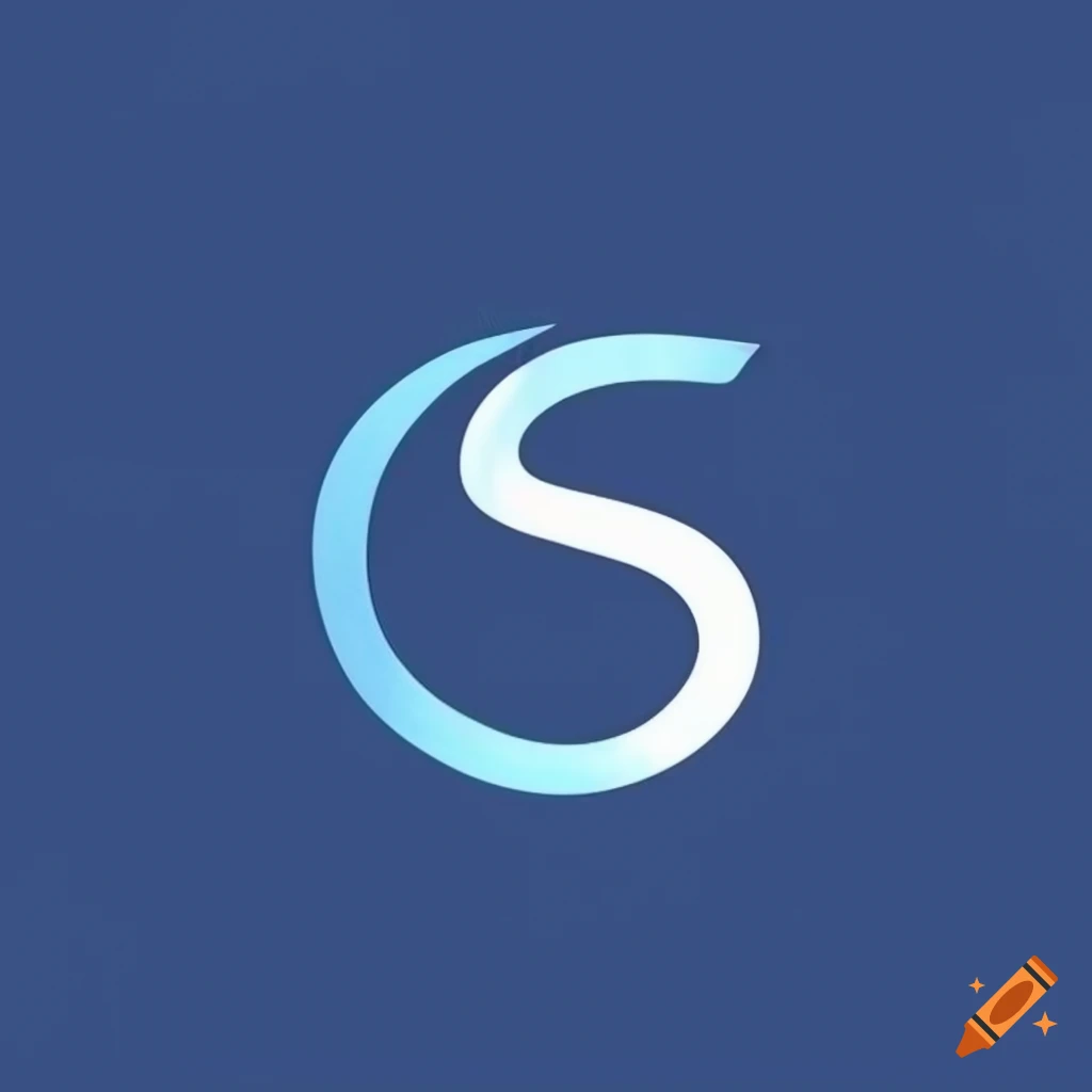 Professional and classy logo design in shades of blue on Craiyon