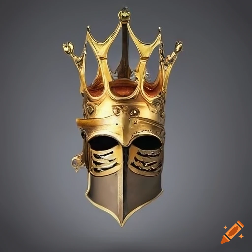 King's crown helmet on Craiyon