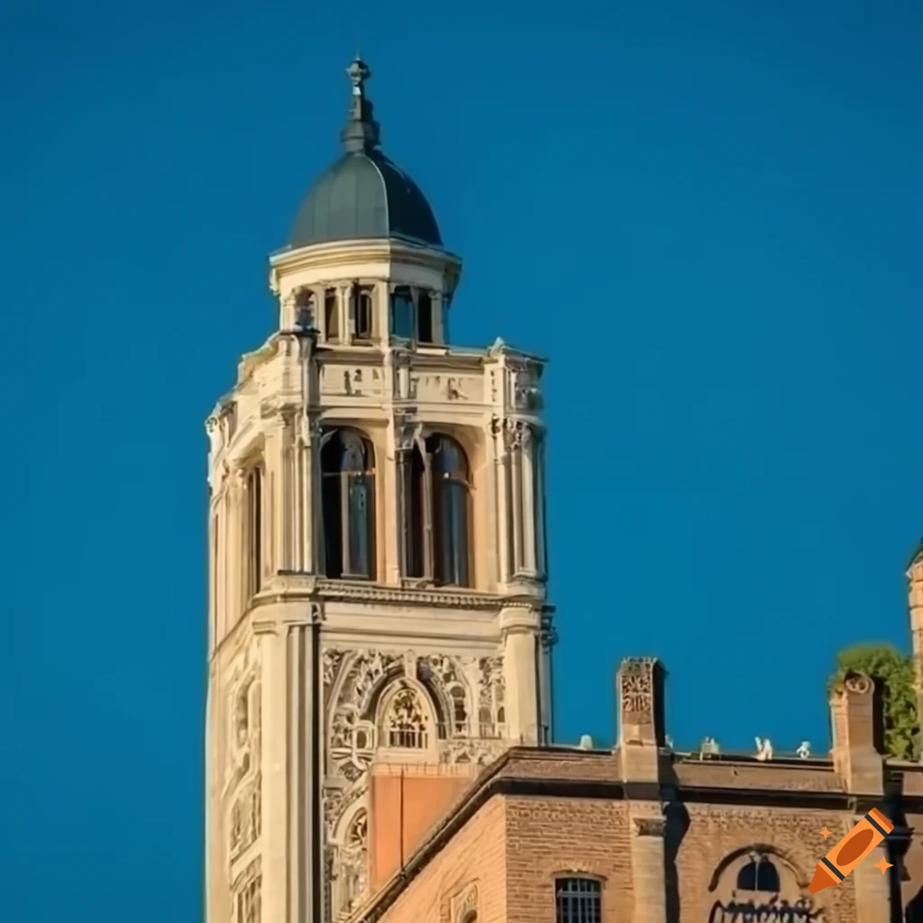 University of toledo campus bell tower on Craiyon