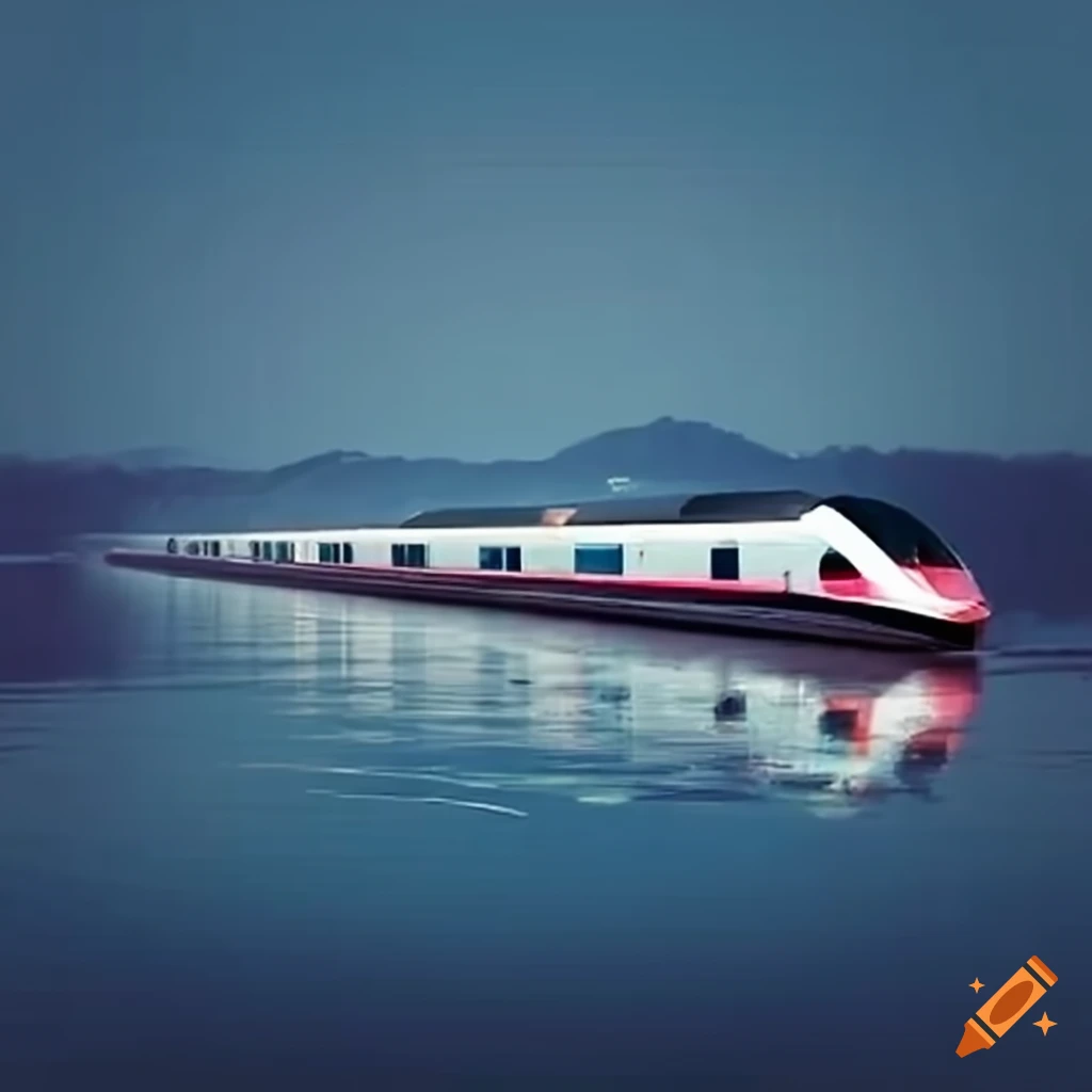 Boat-high speed train hybrid with 'bim' inscription on Craiyon
