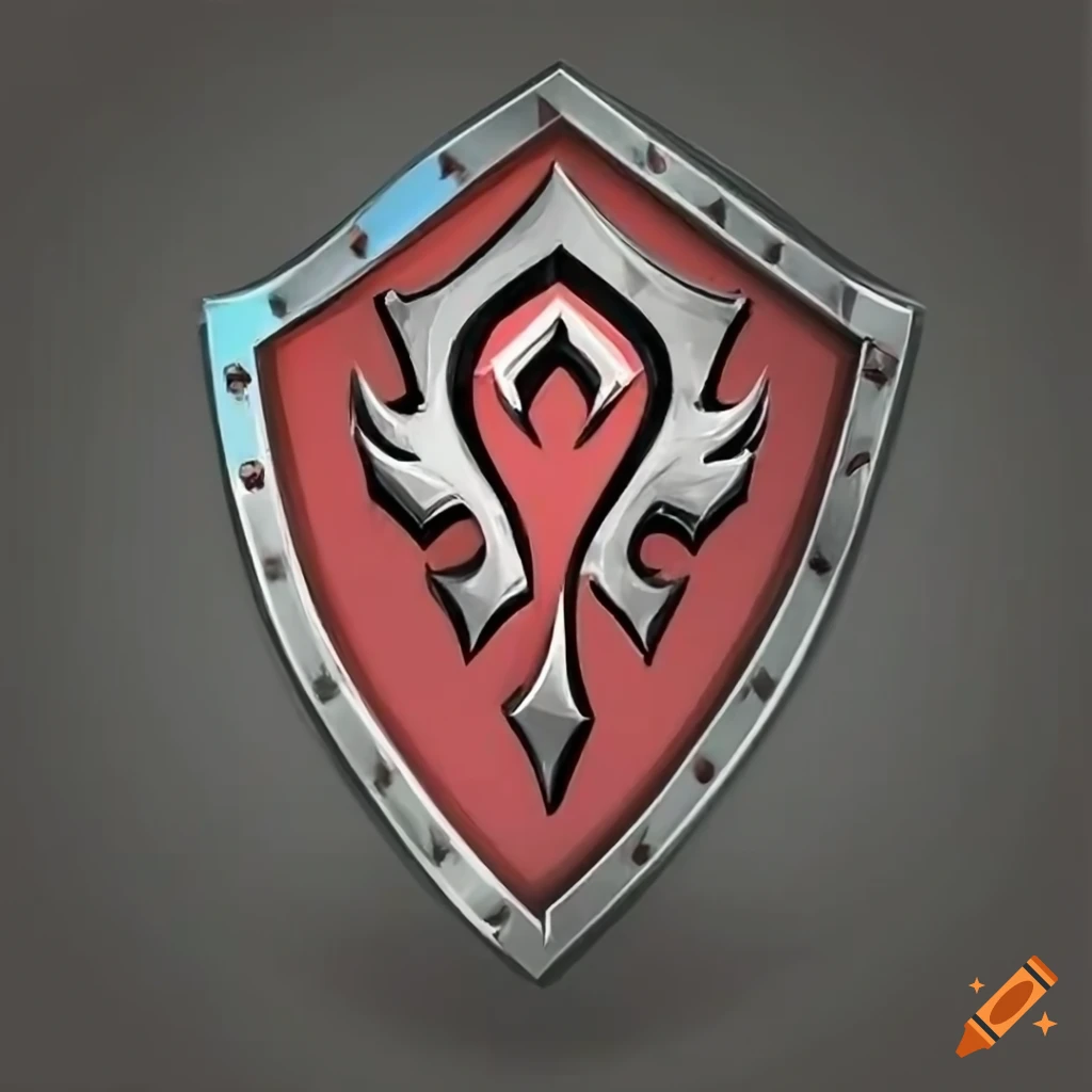 Horde clan logo on a shield on Craiyon