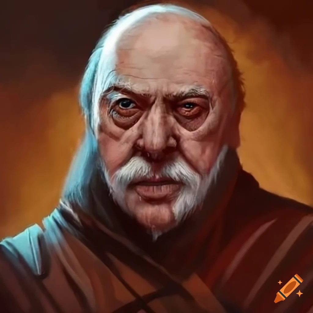 Celal Şengör drawing in the style of Baron Vladimir Harkonnen from Dune ...