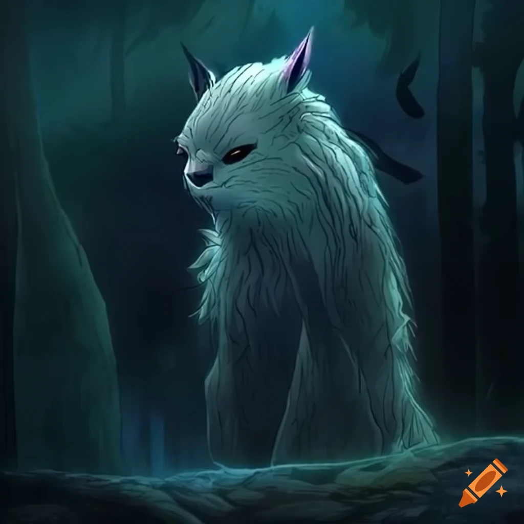 Kagegenjuu - phantom beast in deep forests and darkness on Craiyon