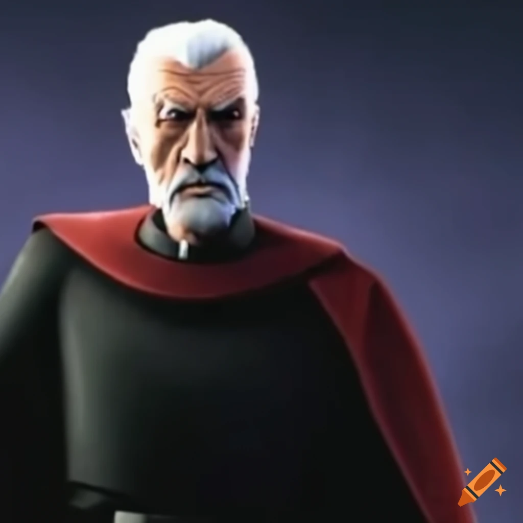Count dooku, a star wars character on Craiyon