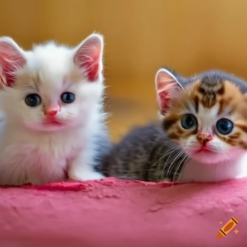 Small cute kittens on Craiyon