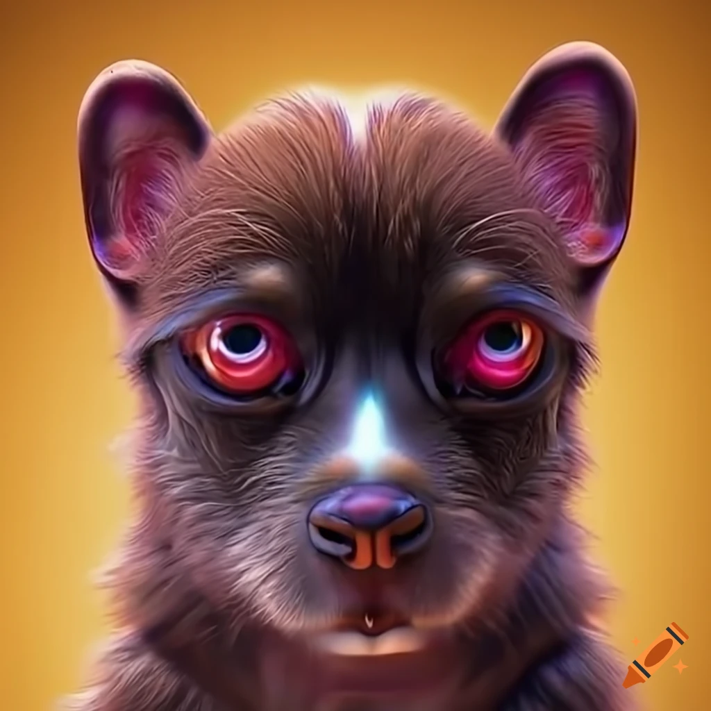 Happy and fluffy puppy in ultra hd rendering on Craiyon