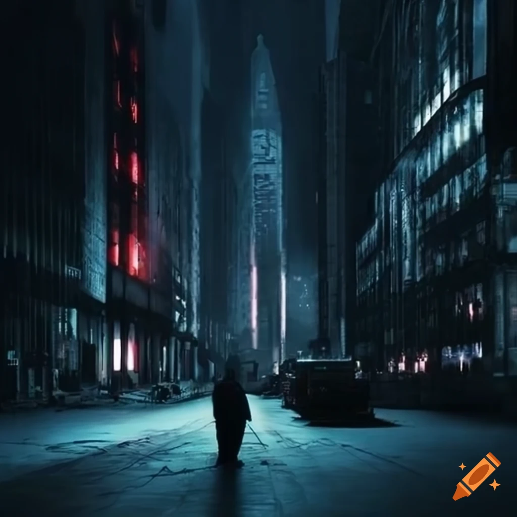 Hyper-realistic blackout power outage in a city with dark atmosphere on ...